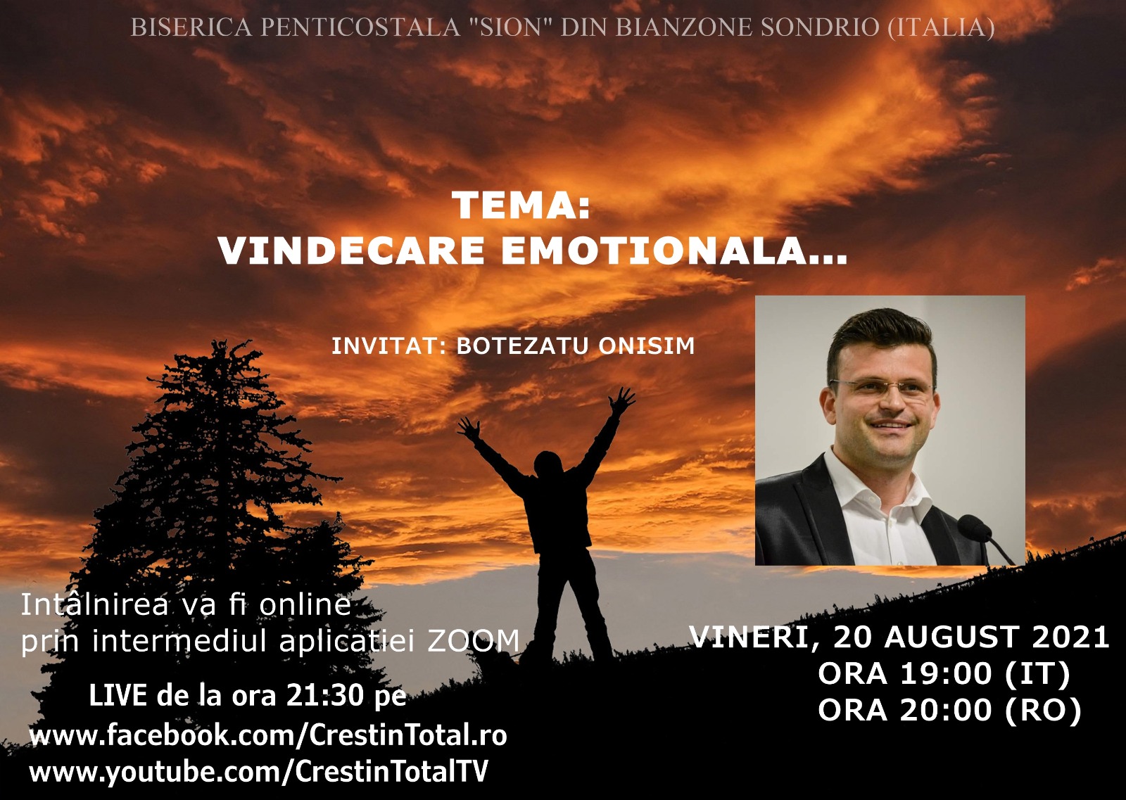 Imediat live! Pe zoom! | onisimbotezatu